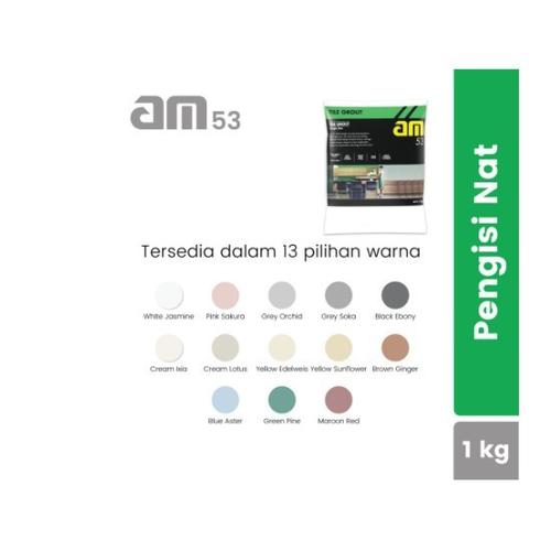 Jual Semen Warna / Semen Nat Keramik / Pengisi Nat AM 53 Grey Orchid ...