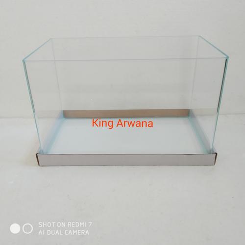 Jual (GOJEK DAN GRAB INSTAN) AQUARIUM KACA BENDING - 30 x 18 x 21cm ...