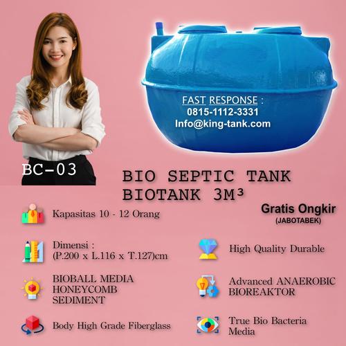 Jual Tangki BIOFILL Tank Vertikal 3000 Liter / 3m3 - Kab. Tangerang ...