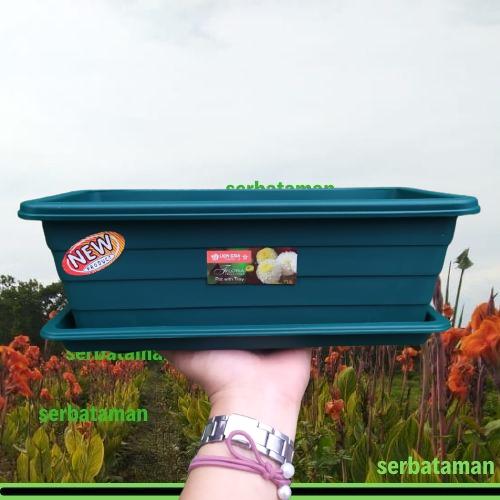 Jual Pot Bunga Panjang FP-13 Trivetto (S) Hijau / Pot Lion Star / Pot ...