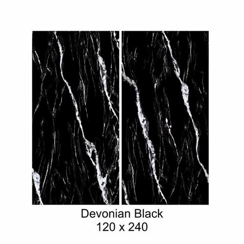 Jual granite slab 120x240 Devonian black, glazed polish, random design ...