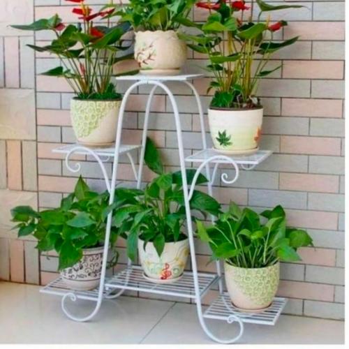 Jual standing besi rak tanaman hias 6 susun tipe A cantik dan imut ...