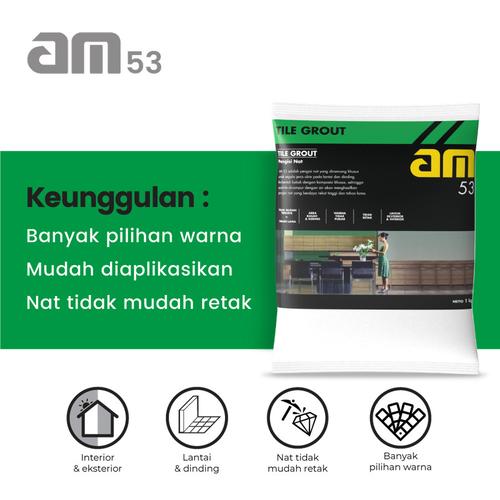 Jual Semen Nat Keramik AM 53 / AM53 Abu / Grey Orchid - Kab. Tangerang ...
