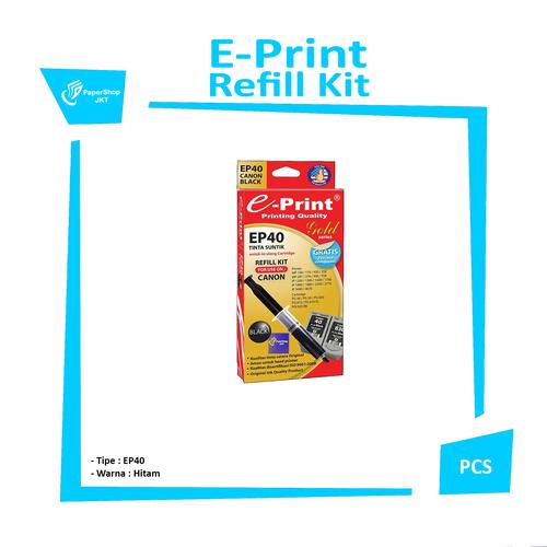 Jual Tinta E Print Refill Kit Gold Printer Epson Suntikan Black ...