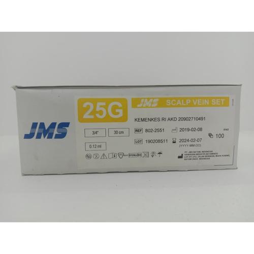 Jual JMS WING NEEDLE 25G/ VEIN INFUSION SET/SCALP VEIN SET (SV ...