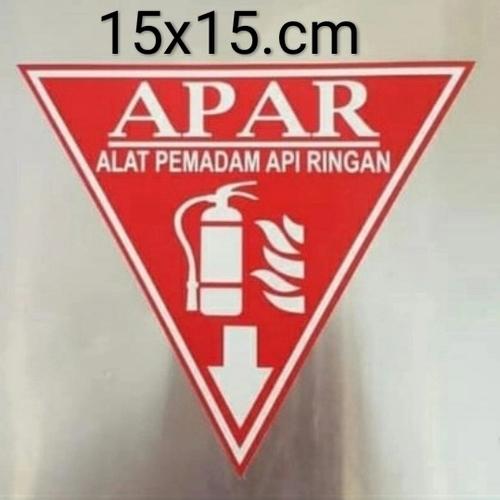 Jual stiker vinyl SEGI TIGA APAR DIAMETER 15X15CM sign rambu k3 ...