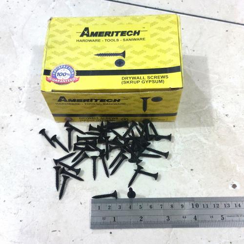 Jual SKRUP SEKRUP GYPSUM AMERITECH HITAM 1 INCH 1 KOTAK / drywall ...