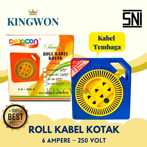 Promo KABEL BOX ROLL KABEL ROLL 3 LUBANG 3 M 5 M 7.5 M COLOKAN MINI ...