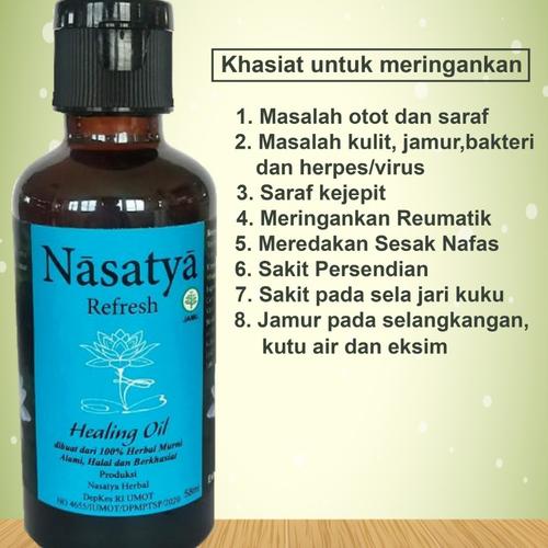 Jual nasatya refresh herbal healing oil.obat penyakit kulit,eksim,jamur ...
