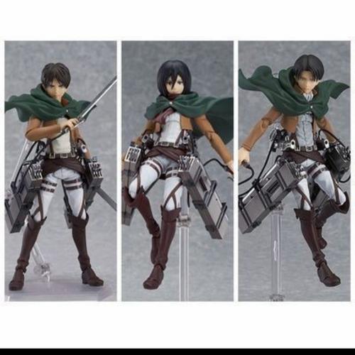 Jual Figma KWS Attack on Titan AOT Captain Levi Ackerman - Mikasa ...