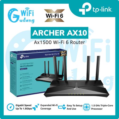 Jual TP-Link Archer AX10 AX1500 Wi-Fi 6 Router Gigabit Ports - Jakarta ...