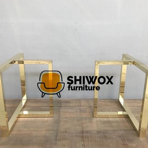 Jual Frame kaki meja makan stainles steel gold - Rangka kaki meja makan ...