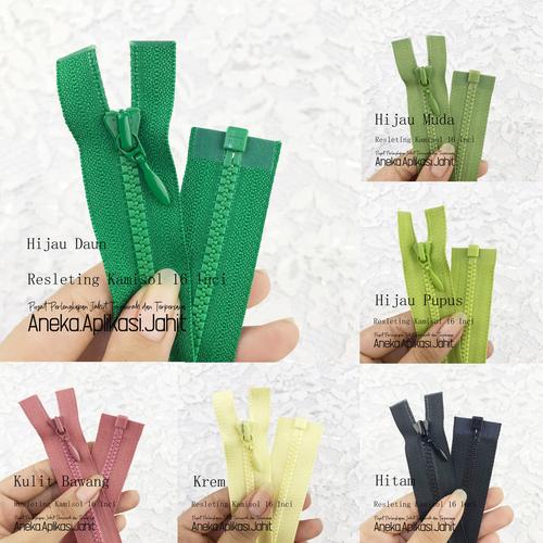 Jual [2/2] RESLETING KAMISOL 16 INCI / 40 CM MEREK YKK - PUTIH TULANG ...