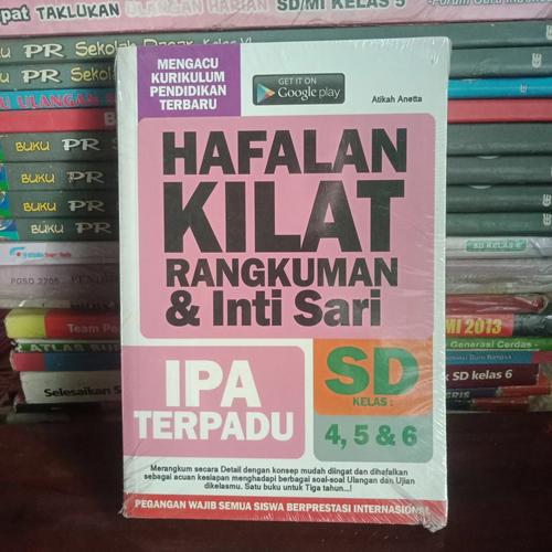 Jual buku pelajaran . Hafalan kilar rangkuman & intisari IPA SD 456 ...