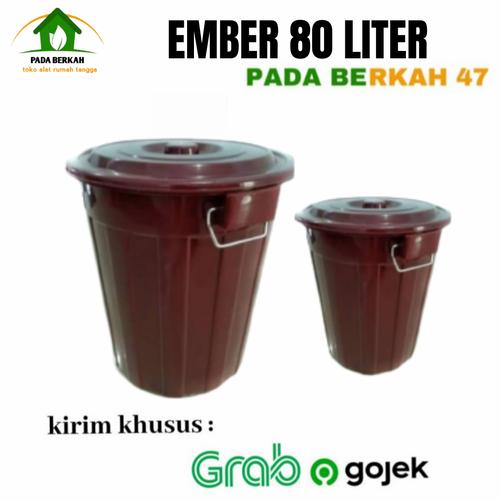Jual Ember 80 Liter Maroon Ember Plastik Ember Jumbo Plastik Ember ...