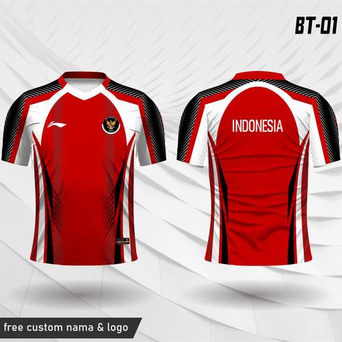 Jual jeraey badminton timnas olimpiade tokyo 2020 free nama dan logo ...