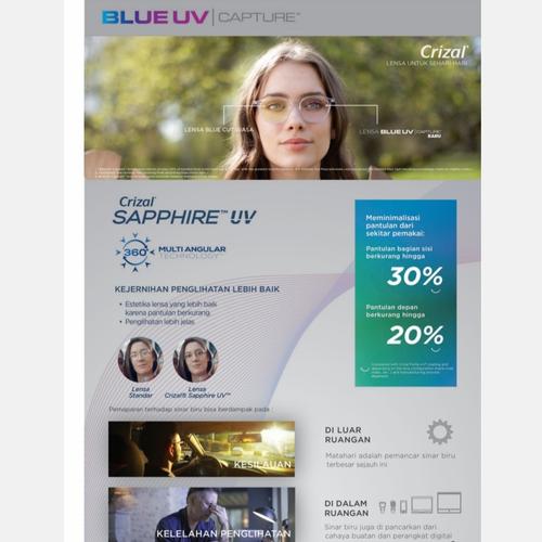 Jual LENSA ESSILOR FSV ESSILOR BLUE UV CAPTURE ORIGINAL - 1.56 CrizalEasy - Jakarta Utara ...