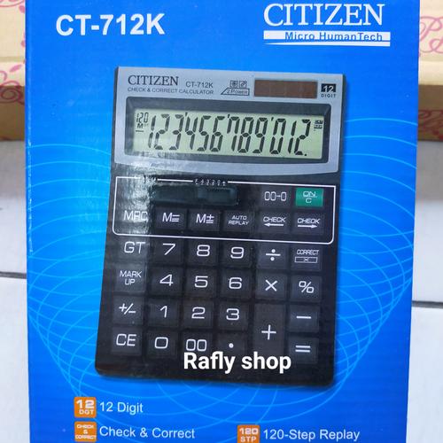 Jual kalkulator citizen 712/kalkulator besar/kalkulator dagang ...