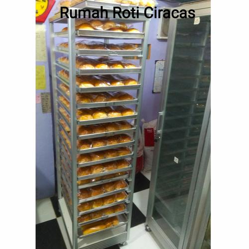 Jual TROLY RAK LOYANG ROTI TROLLEY BAKERY SUSUN 15 SLOT PAN RAK MURAH ...