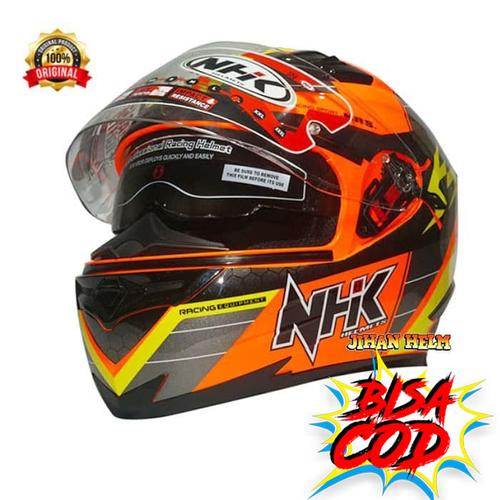 Jual HELM / HELM NHK / HELM NHK FULL FACE RX 9 NAVI ORANGE FLOU ...