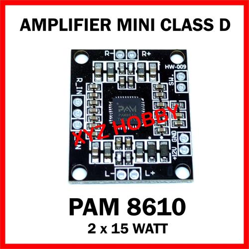 Jual Ampli Mini PAM 8610 Class D Power Amplifier 2 x 15 Watt PAM8610 ...