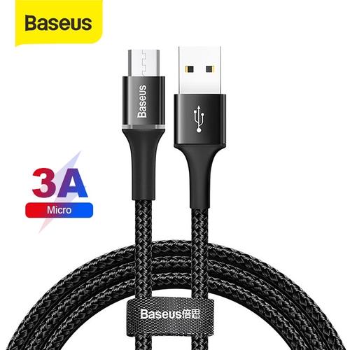 Promo KABEL DATA LED BASEUS HALO FAST CHARGING MICRO USB 1M - Hitam ...