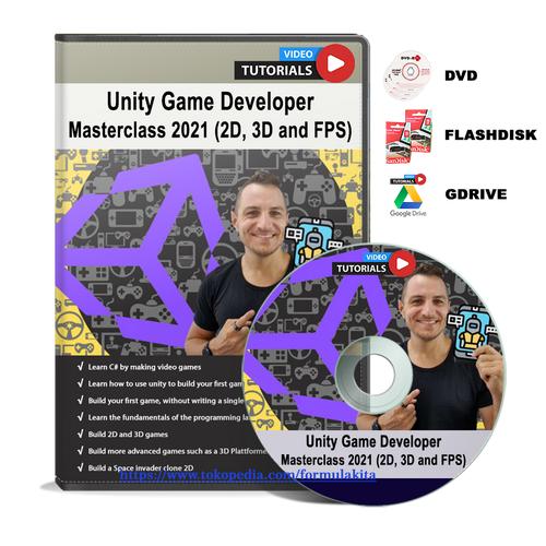 Jual VIDEO TUTORIAL UNITY GAME DEVELOPER MASTERCLASS 2021 (2D, 3D AND FPS) - LINK GDRIVE - Kab ...