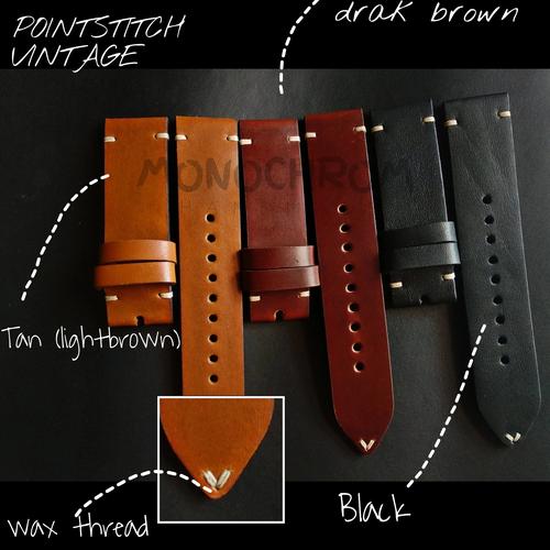 Jual tali jam strap jam tangan kulit asli 1000% handmade - tan, 22mm ...