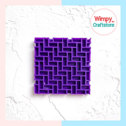 Jual Texture Tiles Stamp Cetakan Texture Kue Fondant Cetakan Clay Anyam ...