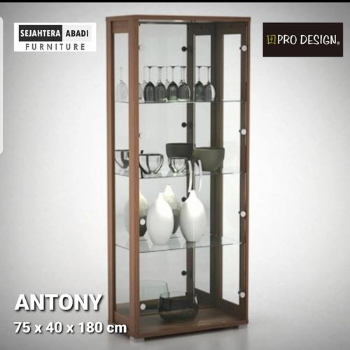 Jual prodesign lemari display, show case, buffet rak kaca antony [ sale ...