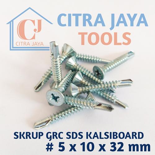 Jual SKRUP GRC SDS KALSIBOARD /CALCI SCREW # 5 X 10 X 32 mm - Kab ...