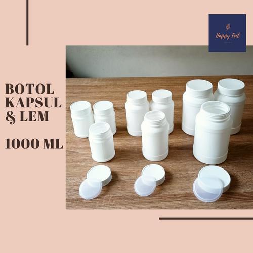 Jual BOTOL KAPSUL / BOTOL LEM 1000 ML HDPE FOOD GRADE - Jakarta Pusat ...