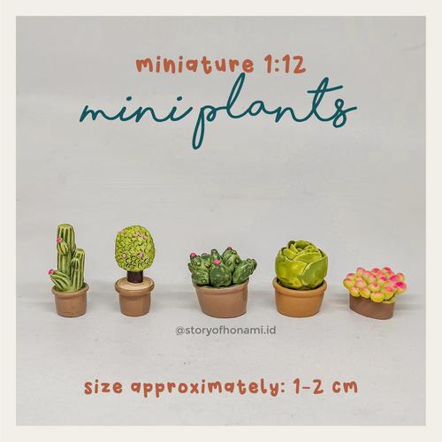 Jual MINIATUR 1:12 MINI PLANTS POT TANAMAN HIAS DAUN KAKTUS MAINAN - A ...