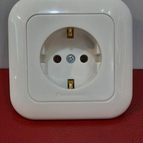Jual stop kontak panasonic non cp colokan listrik wejp 1131 putih ...