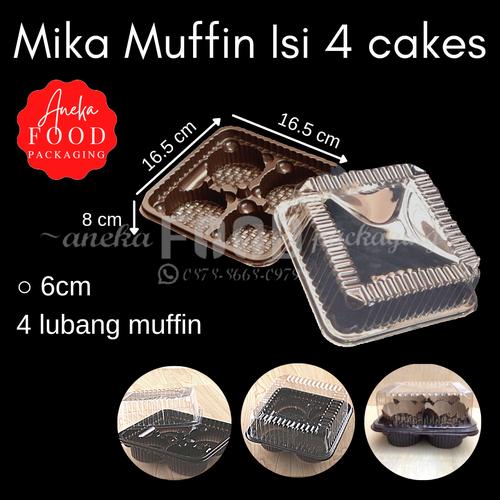 Jual Tray/box/mika cupcake muffin isi 4cakes - Jakarta Barat ...