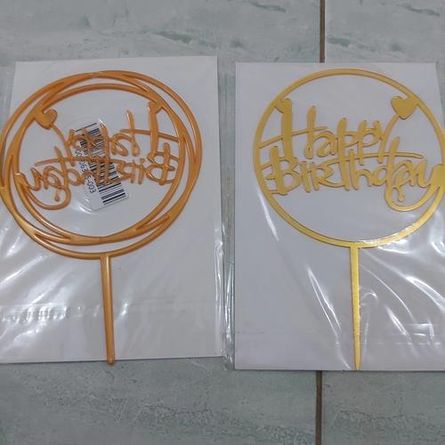 Jual topper hbd gold love - Kota Palembang - tokobahankueseisei | Tokopedia