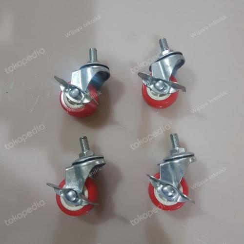 Jual Roda Srew 1,5 inch roda furniture drat m8 roda meja roda rak 1.5 ...