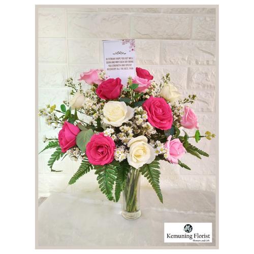 Jual bunga vas segar/ buket bunga asli/ bunga vas/ table flower - Kota ...