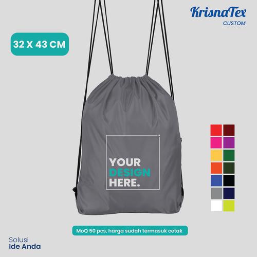 Jual Custom Tas Serut Taslan - Drawstring Bag - Sublim A5 - Jakarta ...