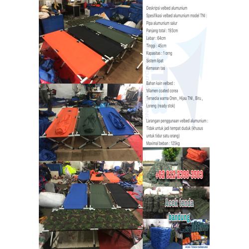 Jual velbed / tempat tidur / ranjang lipat alumunium - Orange - Kota ...
