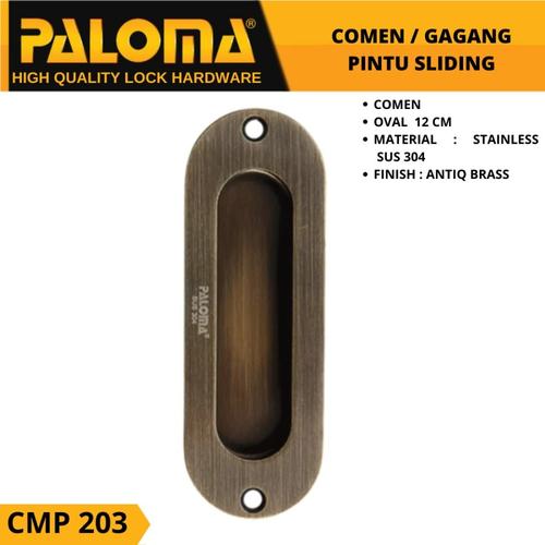 Jual Handle Pintu Sliding PALOMA CMP 203 OV 12cm | Comen Flush Tanam Geser - Jakarta Timur ...