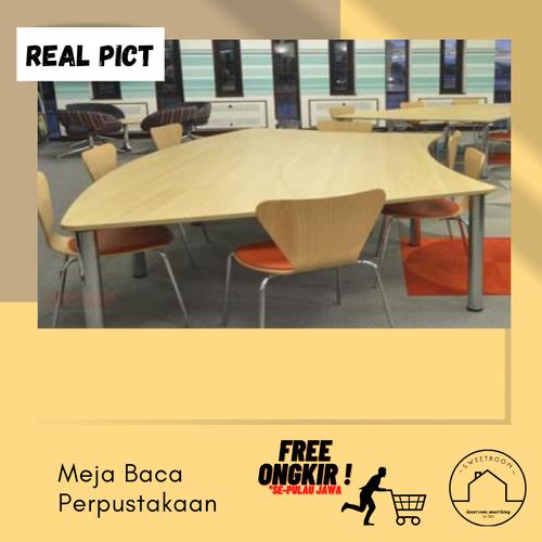 Jual Meja Baca Perpustakaan - Meja Diskusi - Meja baca - Meja KErja ...
