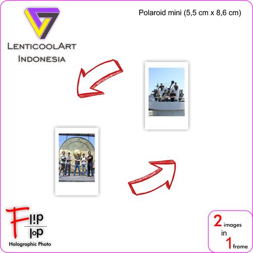 Jual Polaroid mini ukuran 5,5 cm x 8,6 cm, gambar 3D flip flop - Kab ...