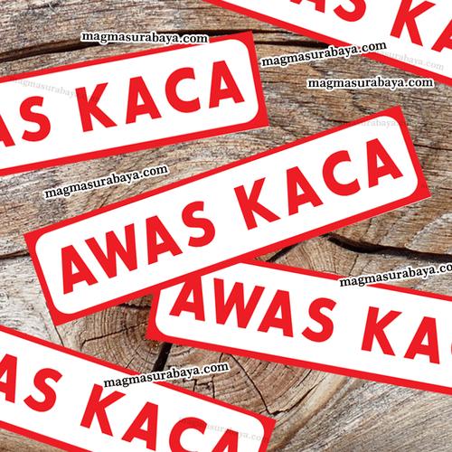 Jual Sticker Awas kaca Red White - Kota Surabaya - Cetak Murah Magma ...