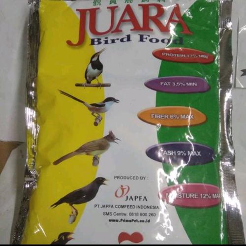 Jual voer pur juara bird food coklat pakan burung murai kacer jalak beo ...