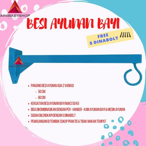 Jual BRACKET Tembok baut Bracket Tembok Ayunan Bayi - Panjang 50cm ...