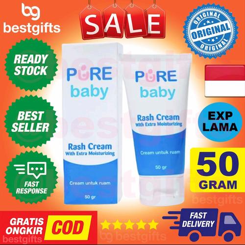 Jual PUREBABY PUREKIDS RASH CREAM KRIM BAYI ANAK RUAM IRITASI/ obat ...