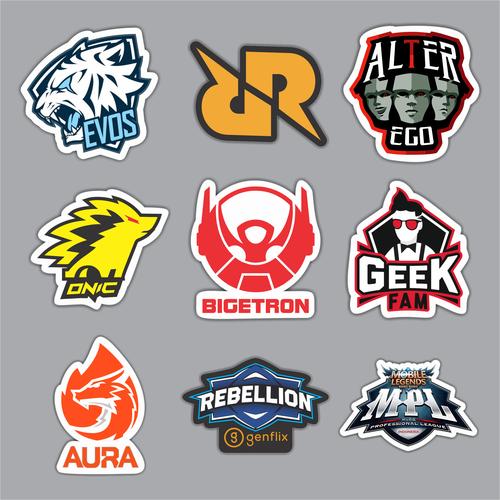 Jual Stiker tim MPL Mobile Legends MLBB EVOS, BTR, RRQ, ONIC, ALTER EGO ...