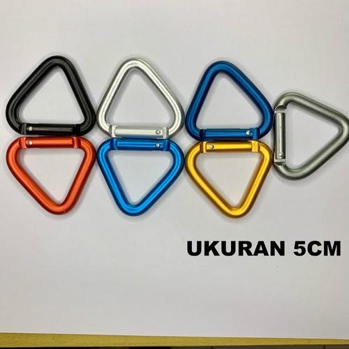 Jual Carabiner Gantungan Hook Segitiga Candy Tone - Abu-abu - Jakarta ...