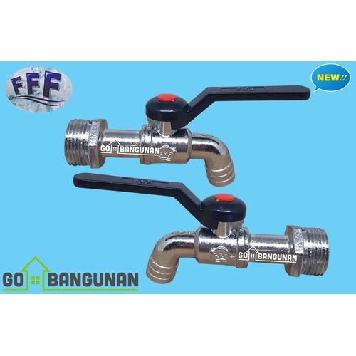 Jual KRAN AIR GAGANG HITAM (MODEL SOLIGEN) 3/4" MEREK FFF - Kota ...